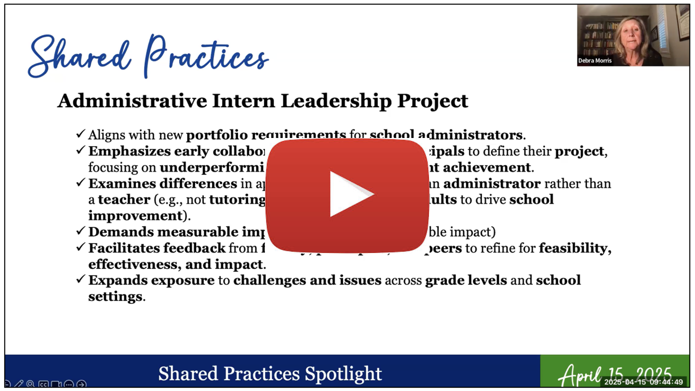 Principal Preparation Programs Shared Practices – NC Principal Fellows ...